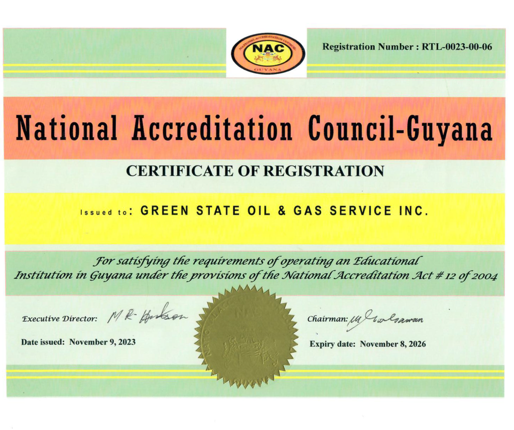 Certificates - Green State Oil and Gas Services Inc
